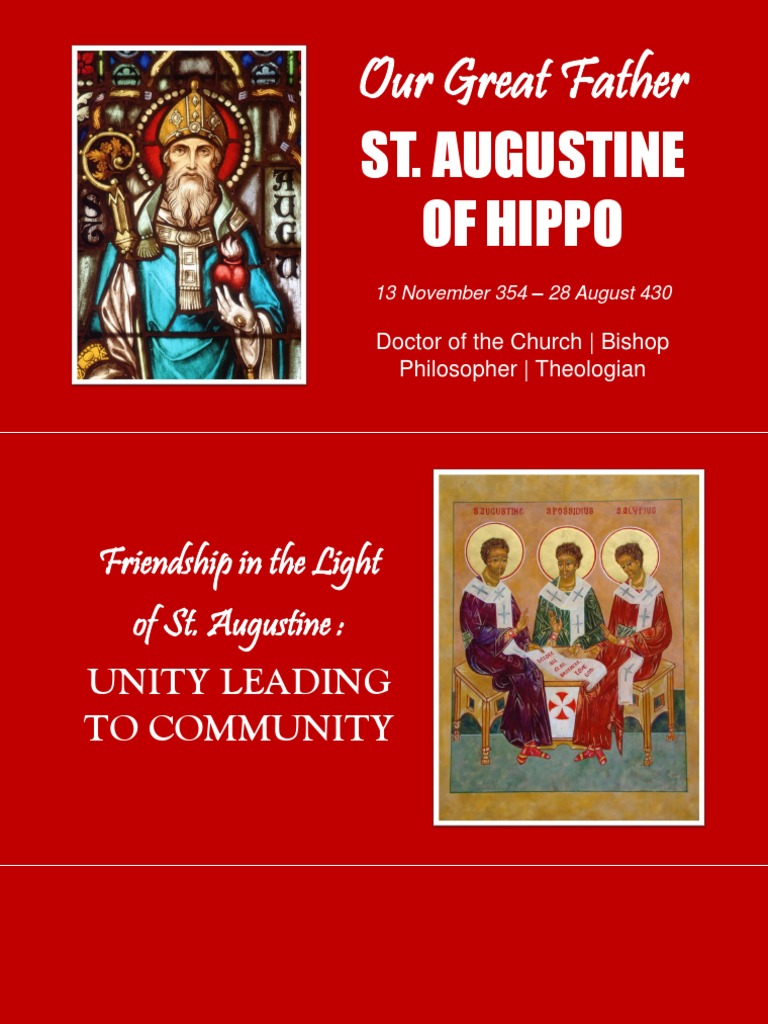St. Augustine PPT | Augustine Of Hippo | Confessions (Augustine)