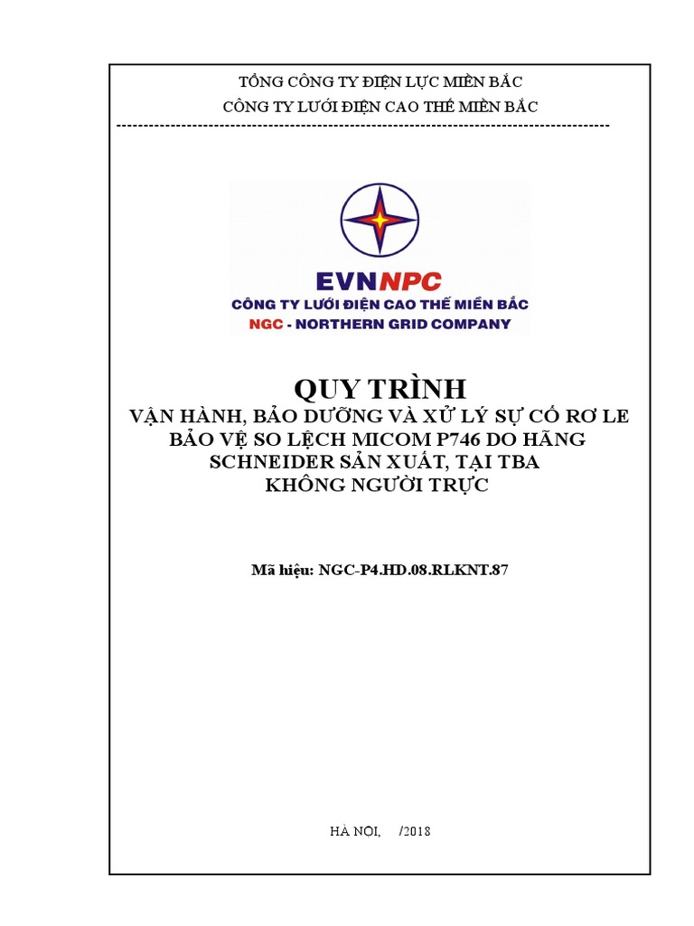 Quy Trinh Van Hanh P746 - Micom | PDF