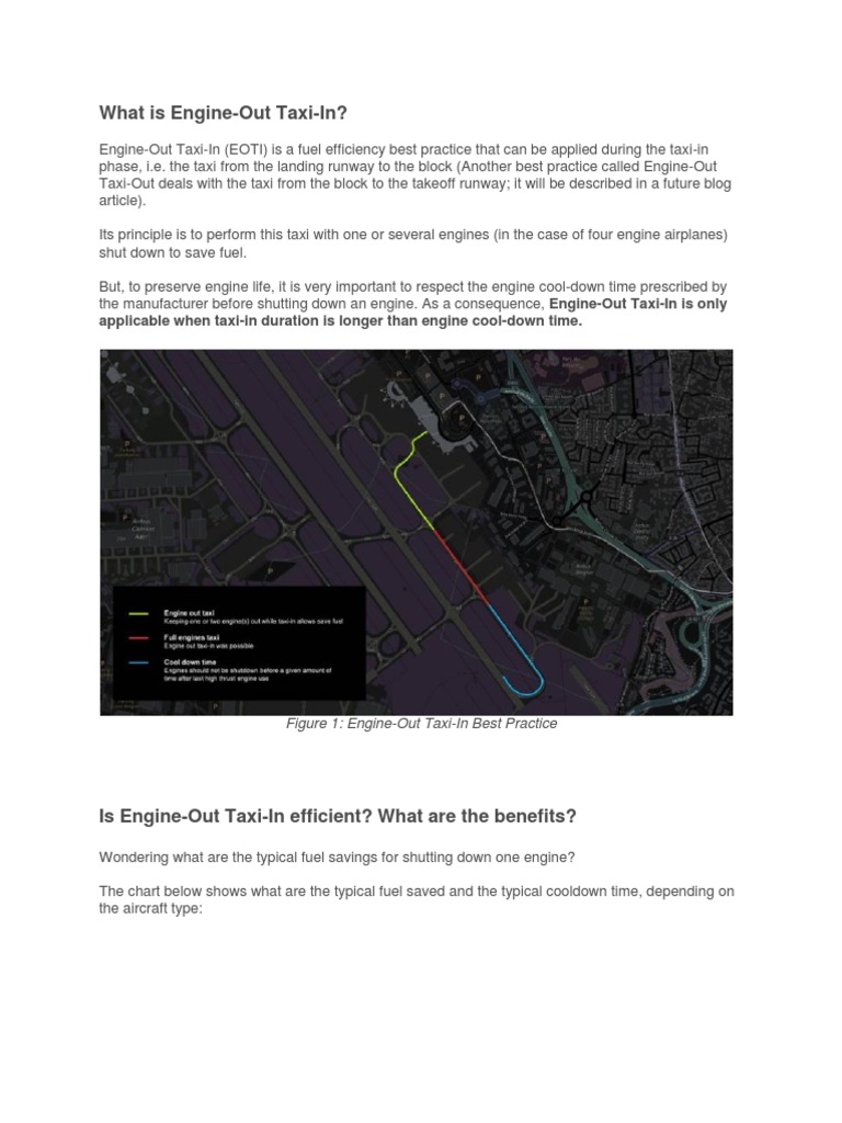 Engine-Out Taxi-In Efficiency Guide | PDF | Airport | Engines