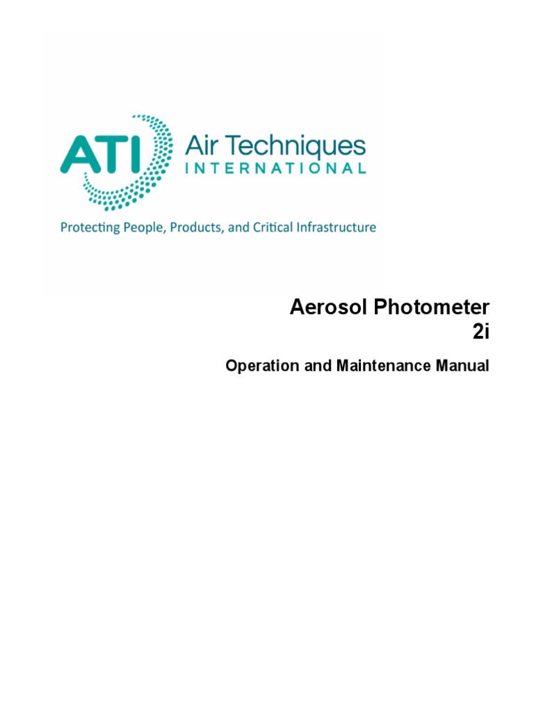 Manual ATI Photometer 2i PDF | PDF | Electrical Connector | Usb