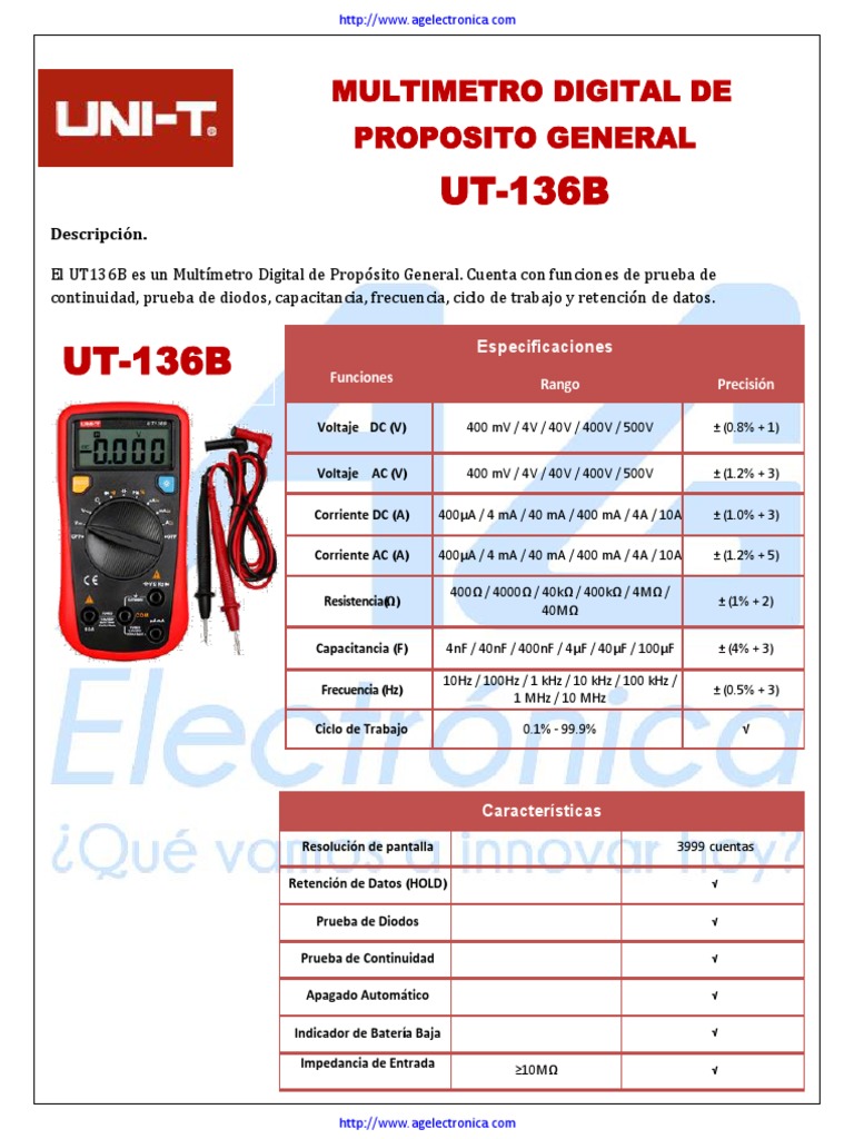Ut 136B | PDF | Electrónica | Electricidad