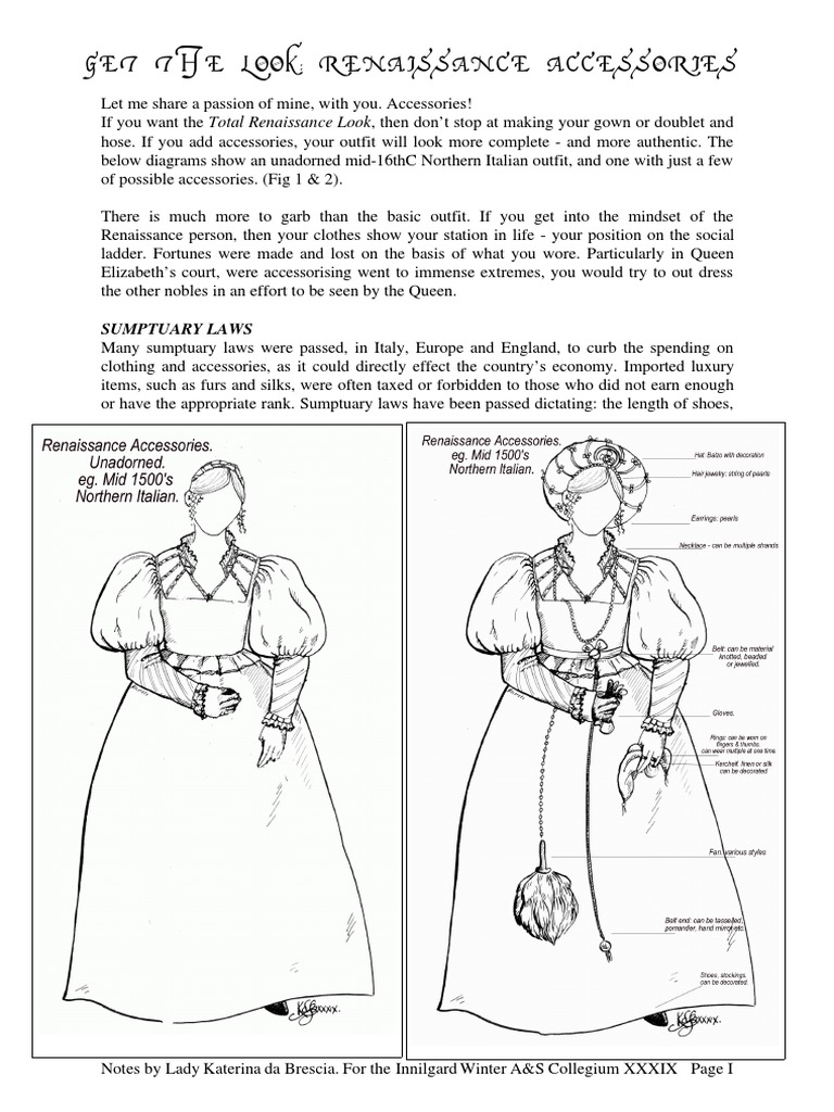Renaissance Accesories | PDF | Jewellery | Necklace