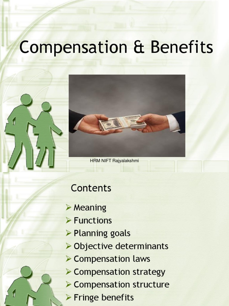 Compensation & Benefits: HRM NIFT Rajyalakshmi | PDF | Employee ...