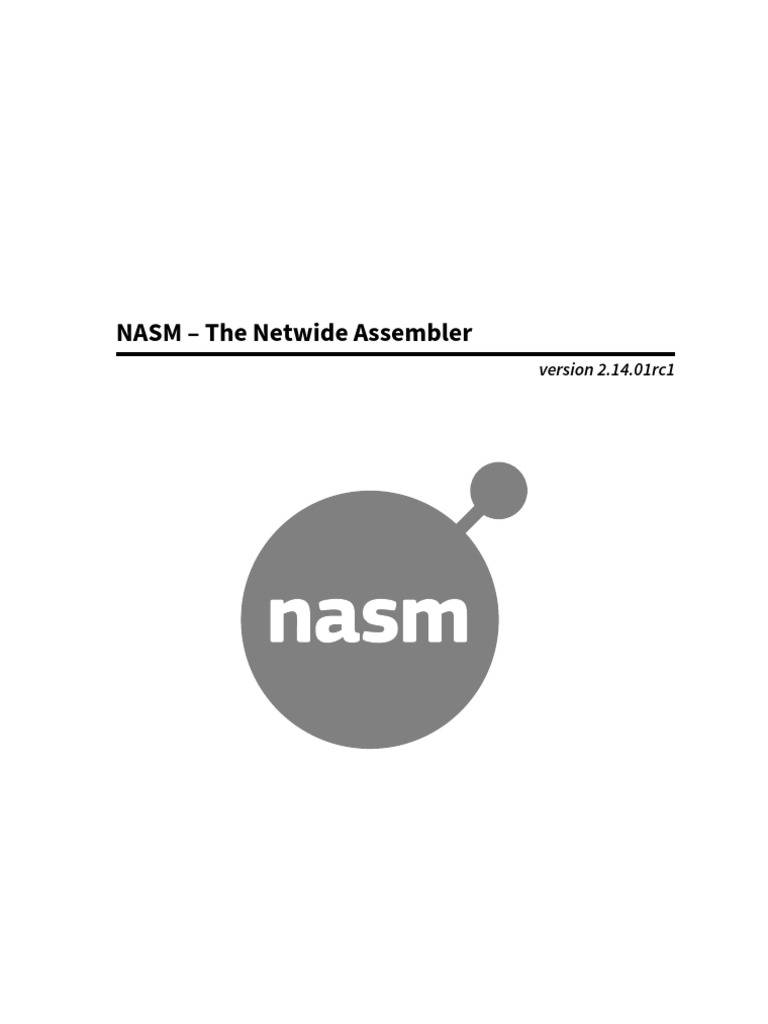 NASM Reference Guide PDF | PDF | Computer Hardware | Central Processing ...