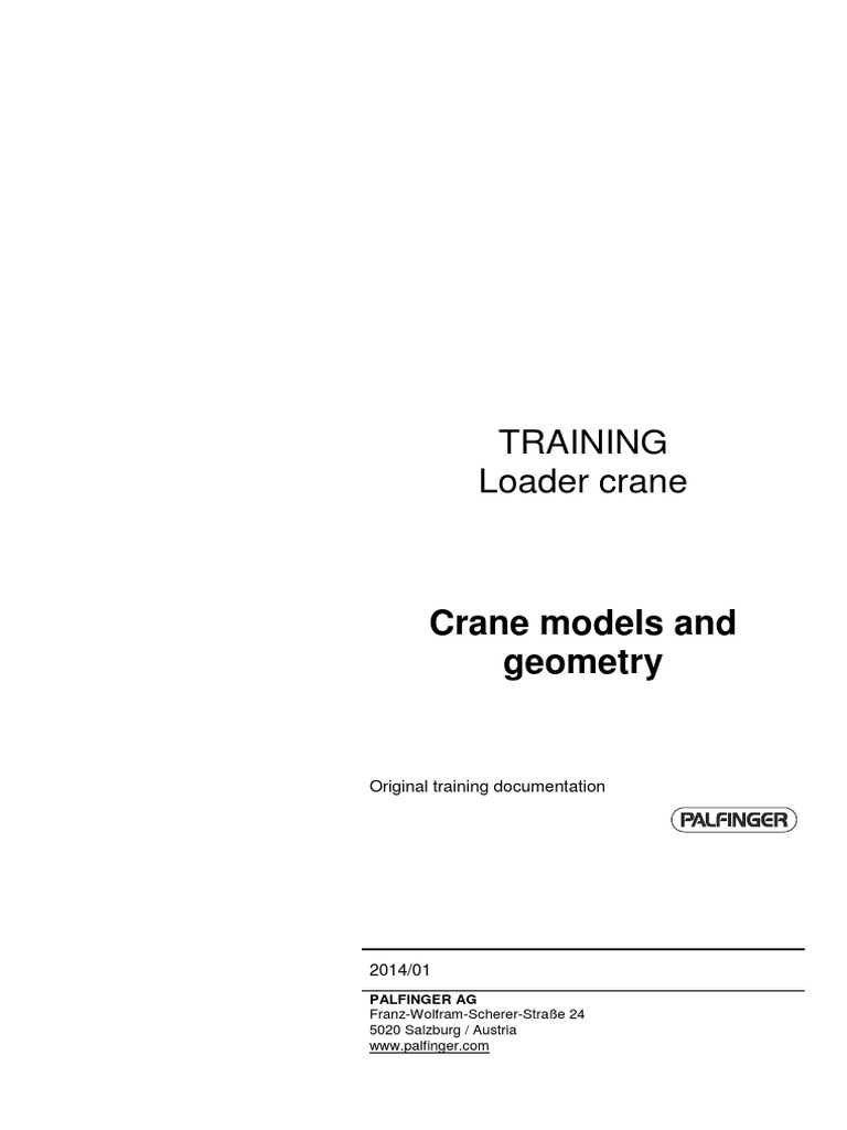 2 Crane Models and Geometry | PDF | Crane (Machine) | Loader (Equipment)