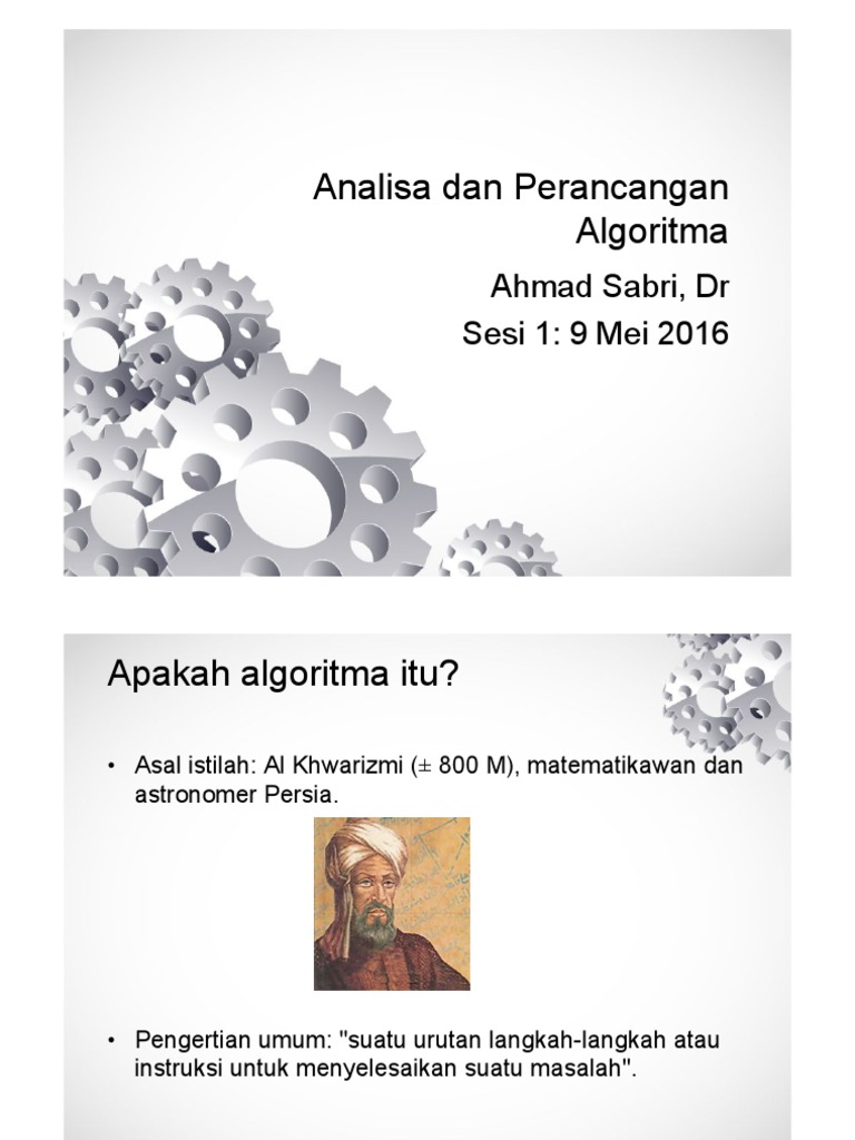 Analisa Dan Perancangan Algoritma | PDF