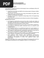 Code of Ethics For Civil Engineers Pice | PDF | Engineer | Engineering