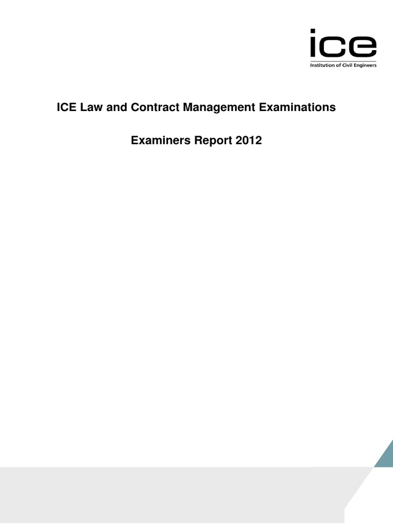 ICE Contract PDF | PDF | Question | Test (Assessment)