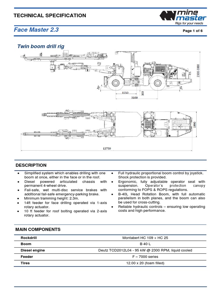 Annexure-1 - With Spare Parts List - Tech. Specs - Double Boom Jumbo ...