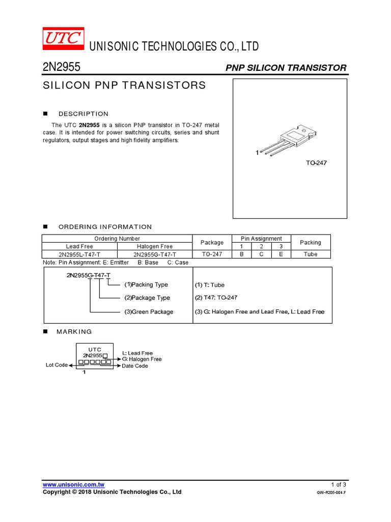 2n2955 transistor | Bipolar Junction Transistor | Transistor