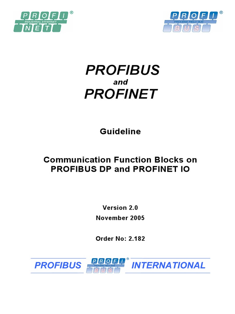 Profibus Profinet Guideline PDF | PDF | Programmable Logic Controller | Input/Output