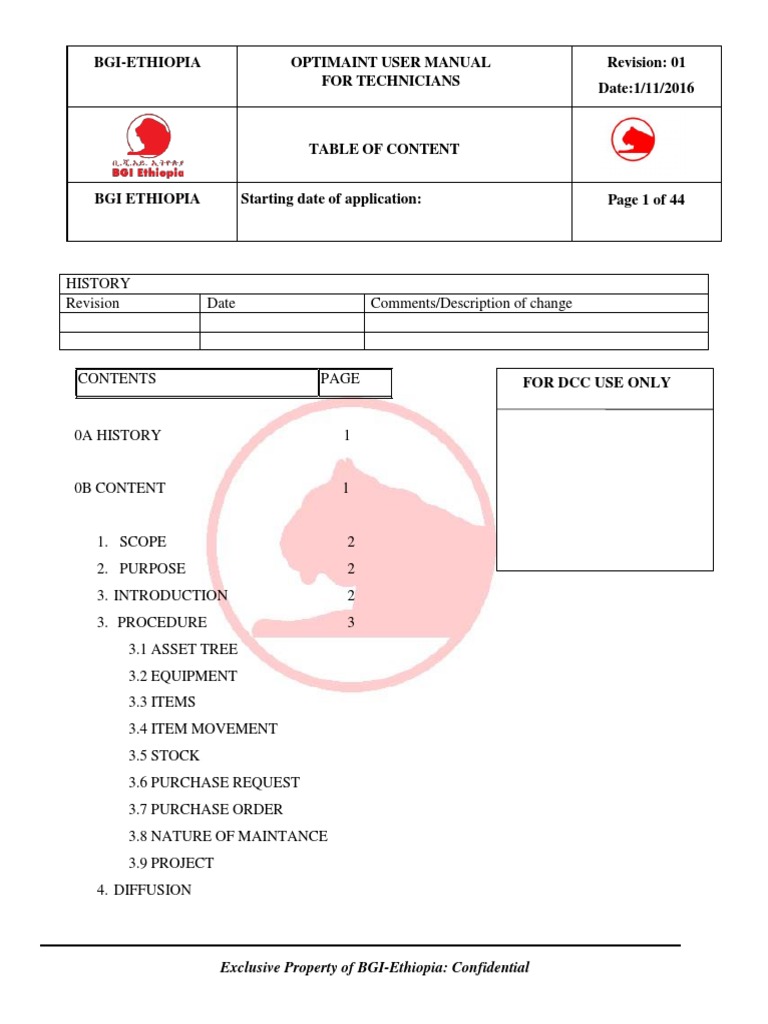OptiMaint User Manual for Technicians | PDF | Invoice | Business