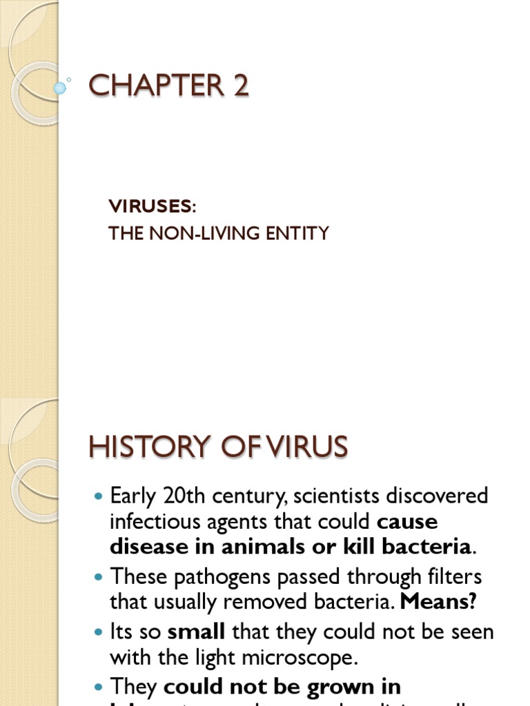 Viruses:: The Non-Living Entity | PDF | Virus | Infection