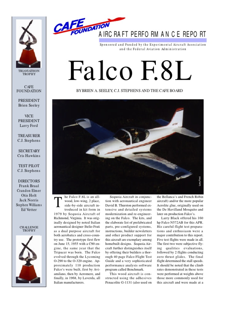 Falco | PDF | Stall (Fluid Mechanics) | Airplane