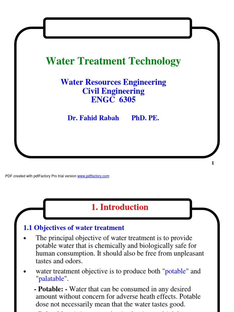 Water Treatment Methods Guide | PDF | Water Purification | Sewage Treatment