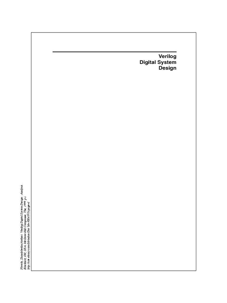 Verilog Digital Systems Design (Navabi) PDF | PDF | Business
