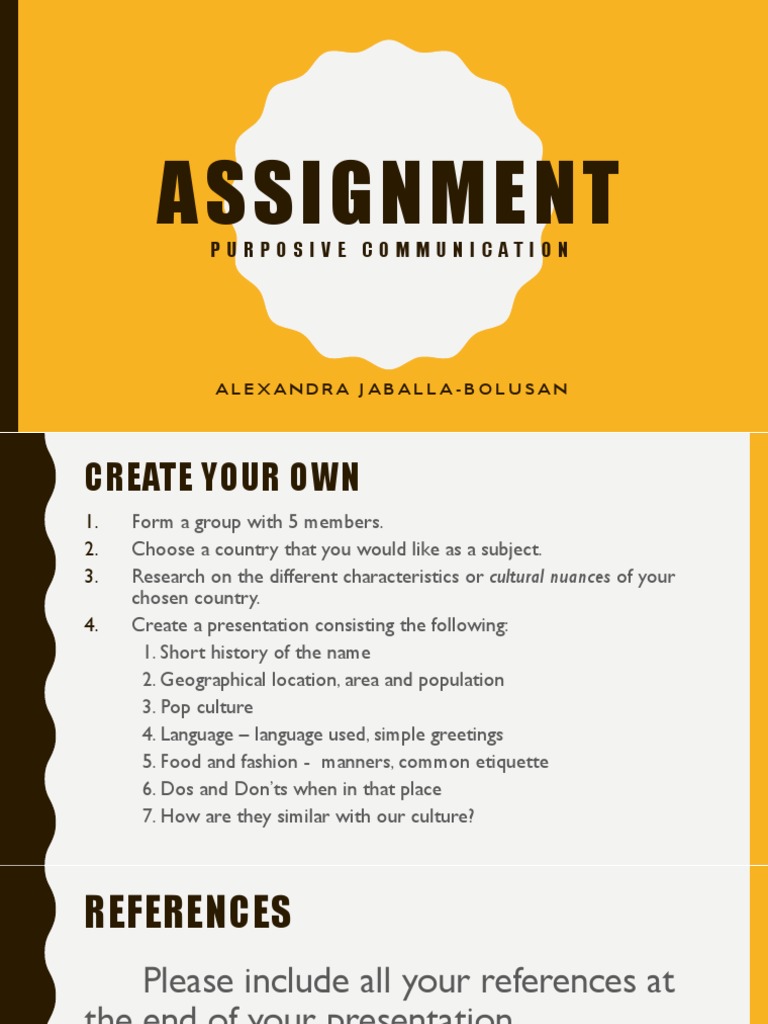 ASSIGNMENT Culture | PDF | Foreign Language Studies