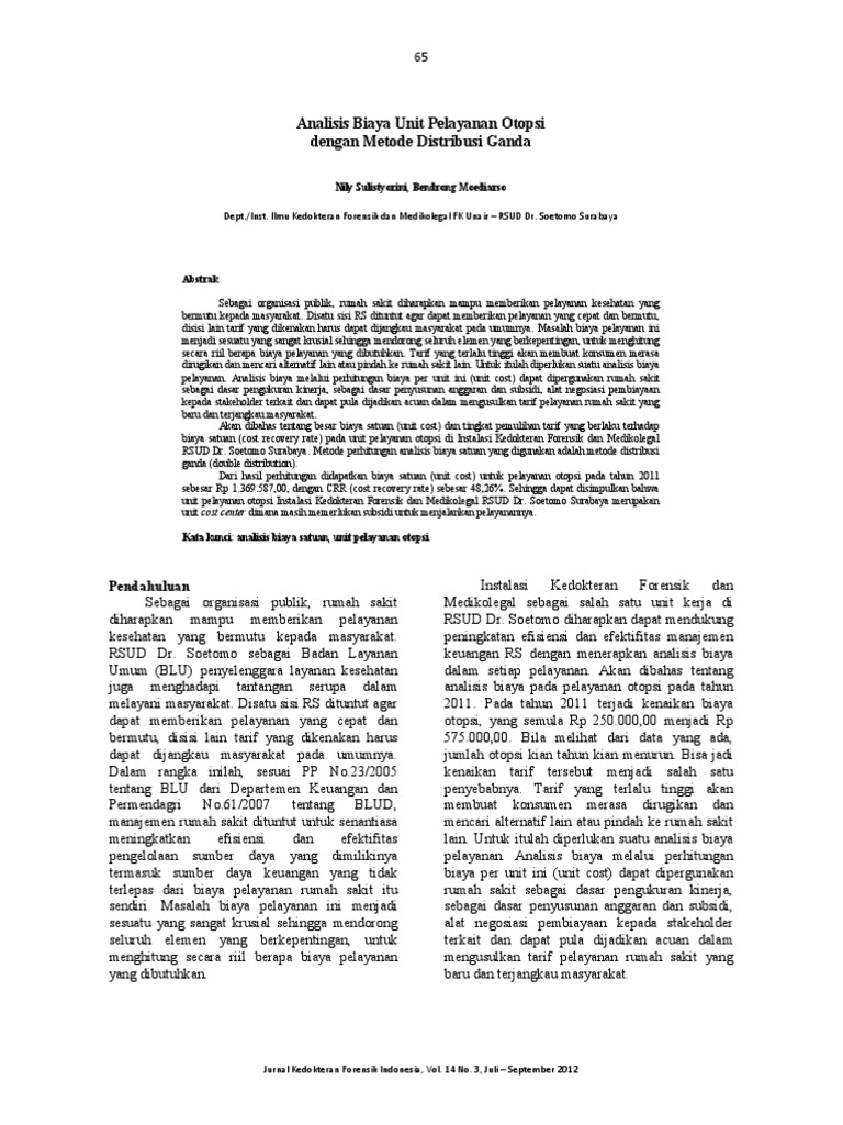 Jurnal Metode Double Distribution PDF | PDF