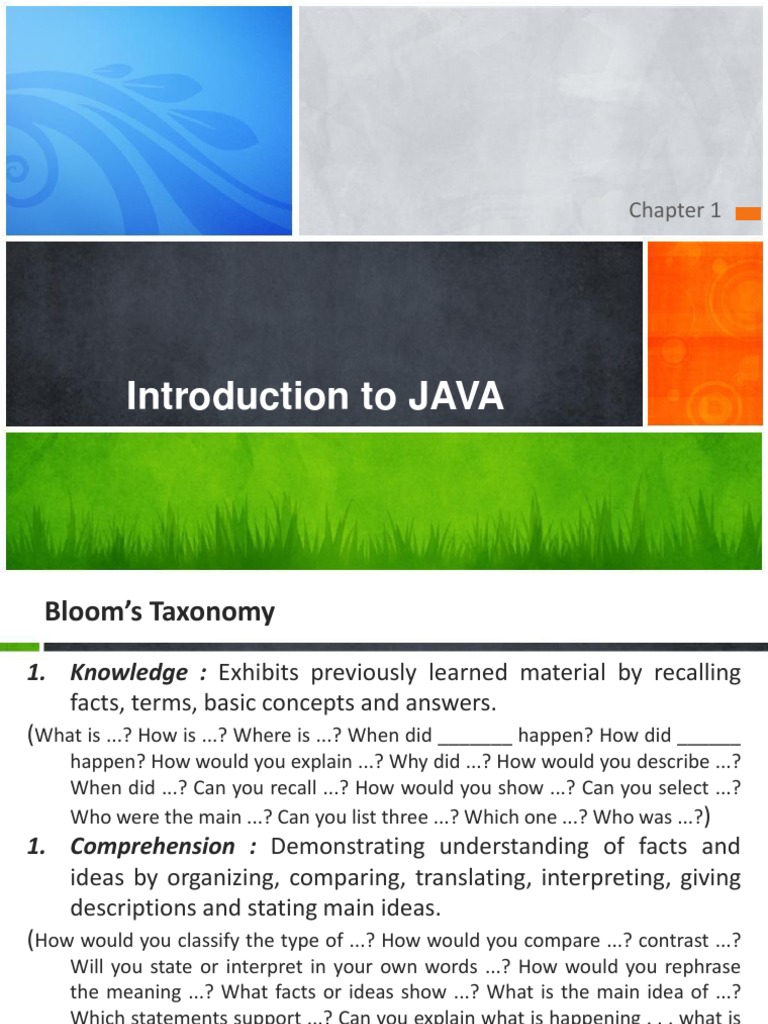 Chapter 1 | PDF | Java Virtual Machine | Object Oriented Programming