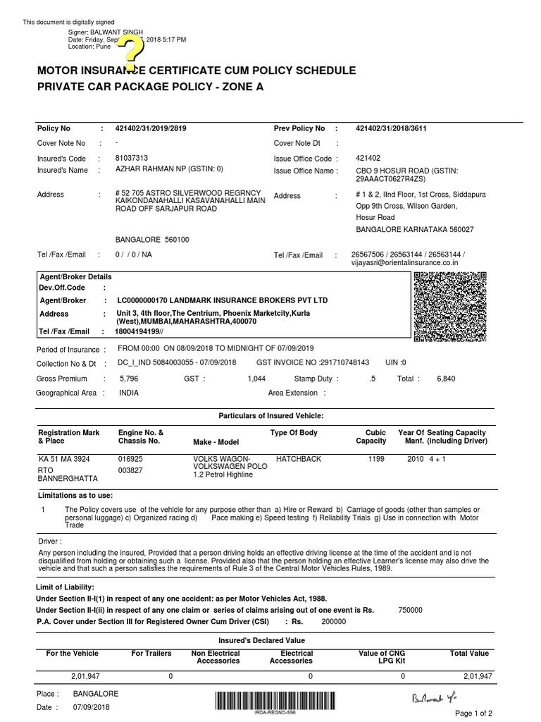 Insurance | PDF | Driver's License | Insurance