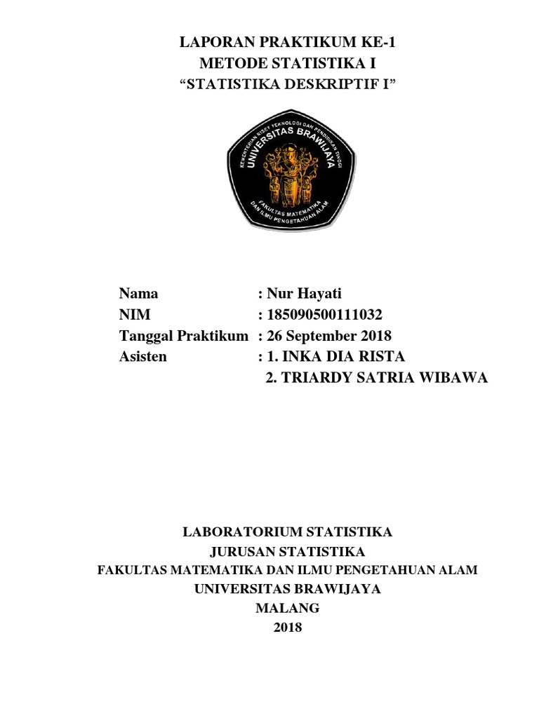 Laporan Metstat 1 | PDF