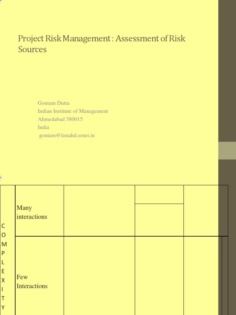 Project Risk Management-1 PDF | PDF | Risk Management | Survey Methodology