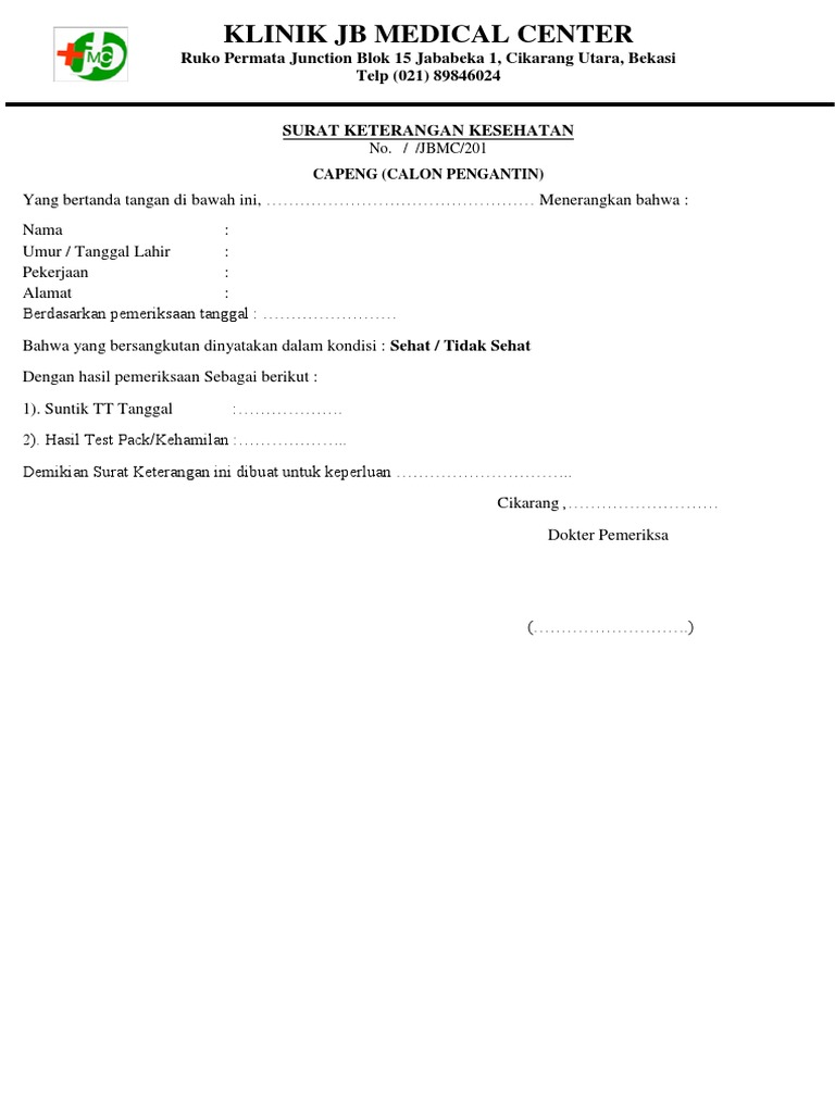 Surat Keterangan TT | PDF