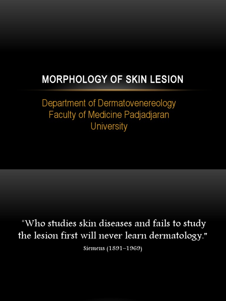 Skin Lesion Morphology Guide | PDF | Dermatology | Skin
