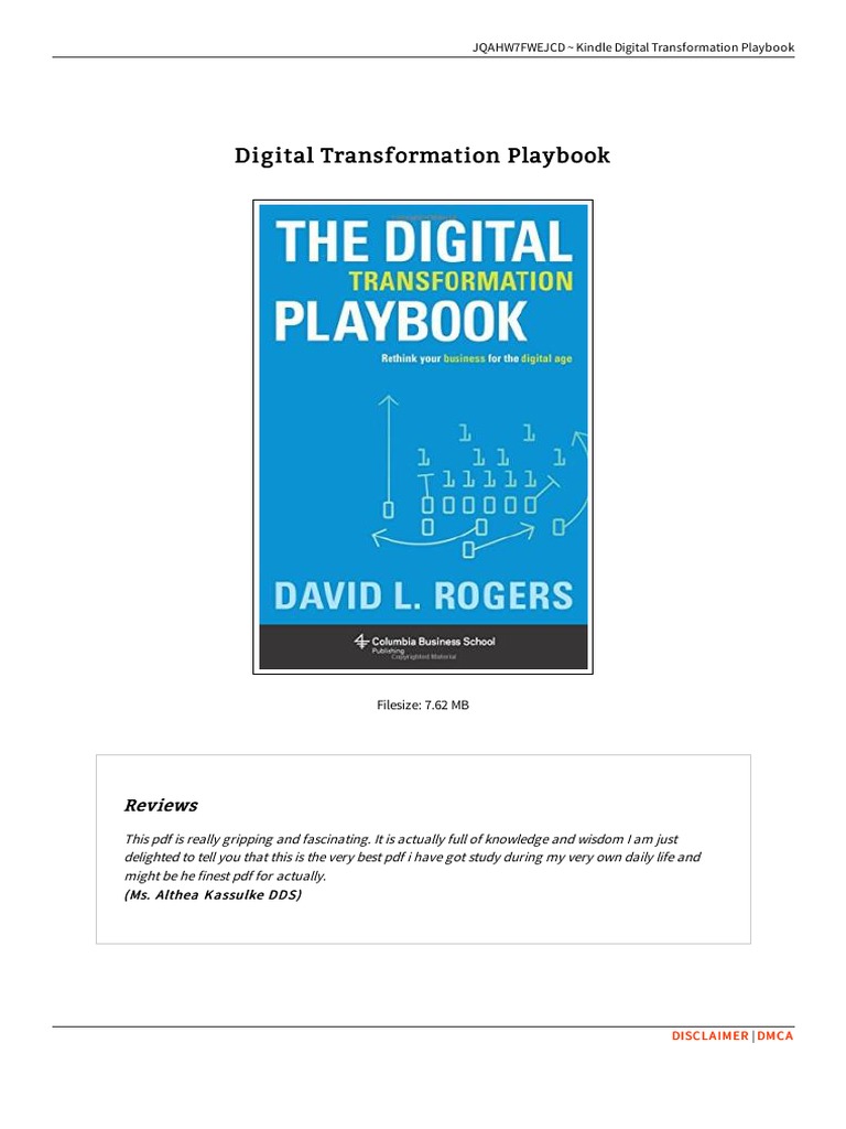 Digital Transformation Playbook | PDF | Written Communication | Intellectual Works