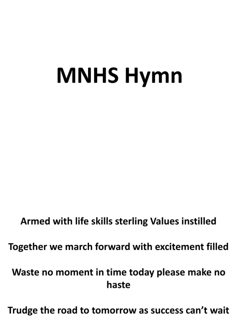 MNHS Hymn | PDF