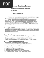 Proposal Kegiatan Perayaan Paskah | PDF