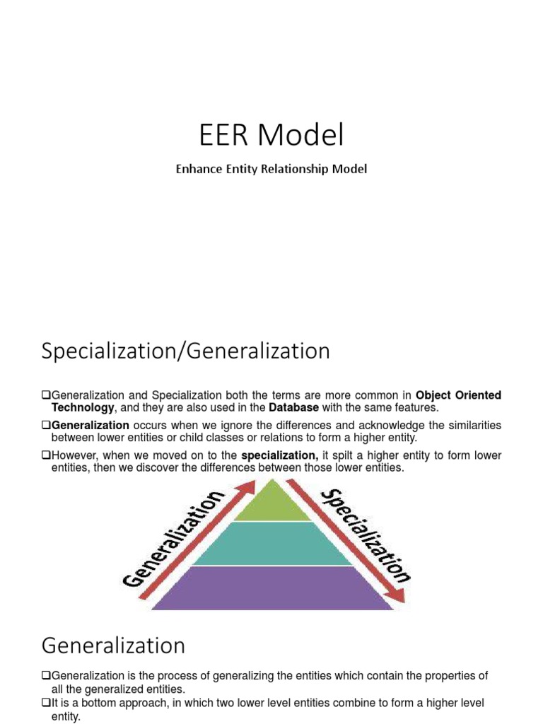 Eer Model Pdf Inheritance Object Oriented Programming Object