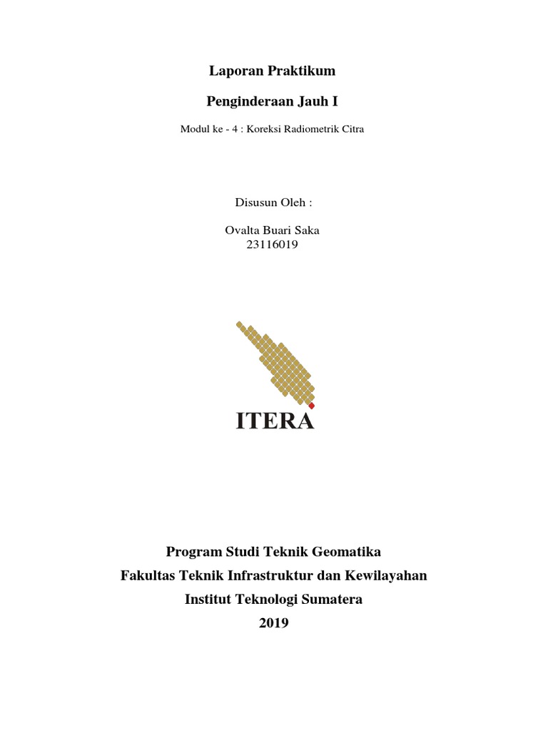 Koreksi Radiometrik Citra | PDF