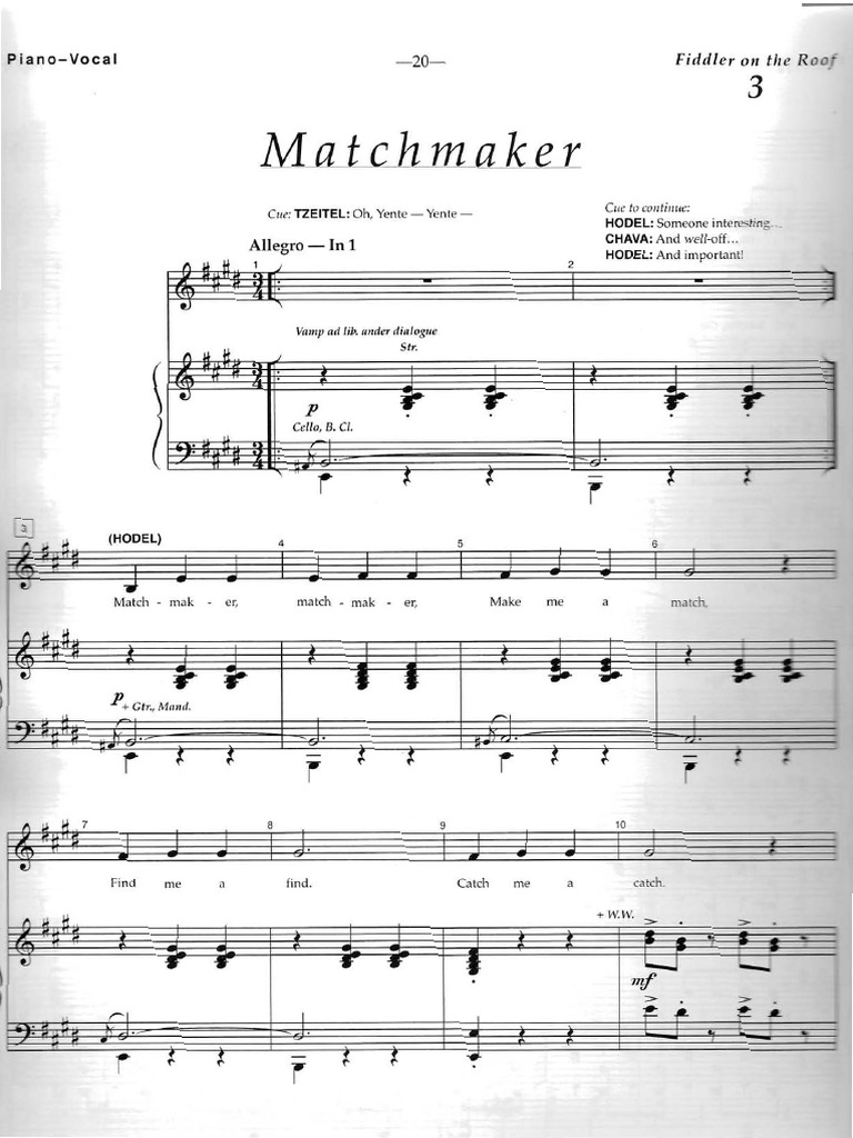 Matchmaker - Fiddler PDF | PDF