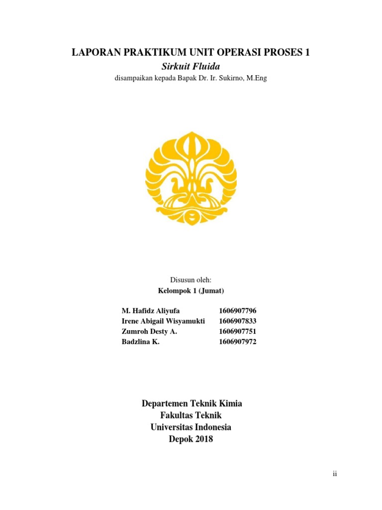 (FIXED) Laprak UOP1 - Sirkuit Fluida - Kelompok 1 | PDF
