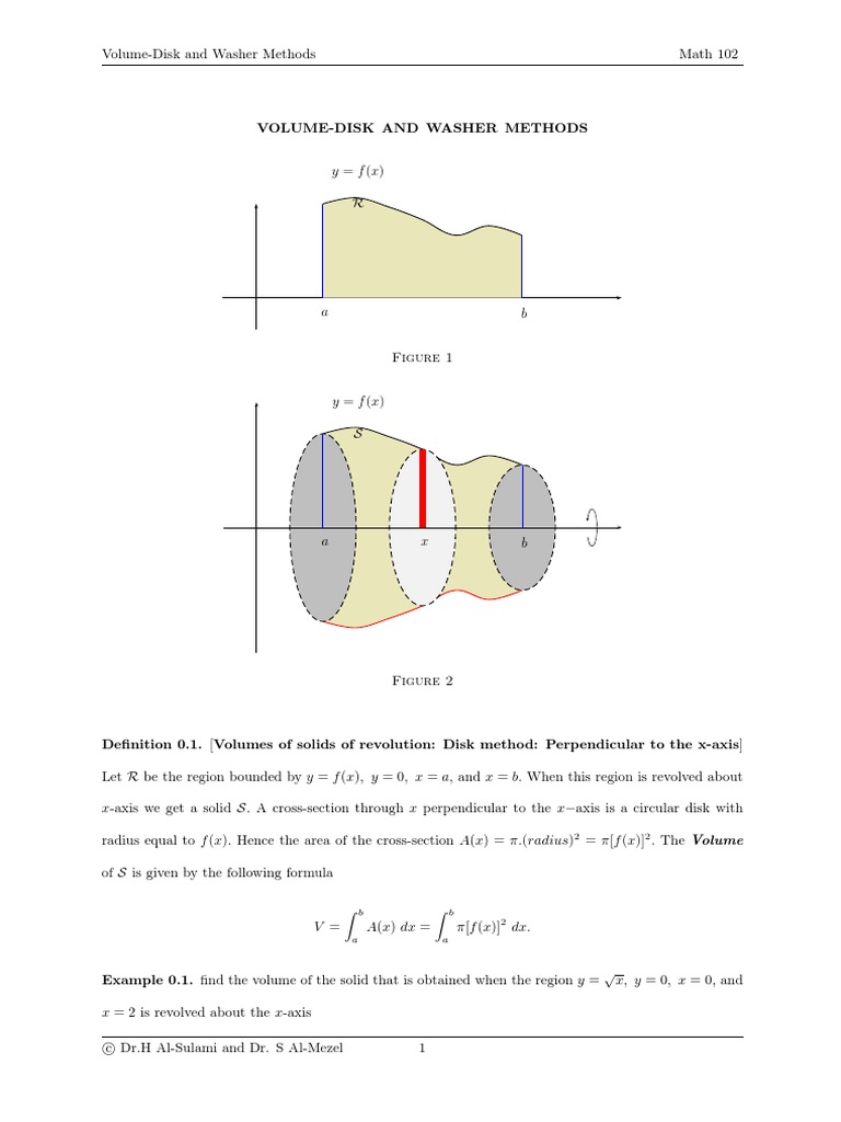 6191 Volume Disk Washer | PDF | Volume | Area