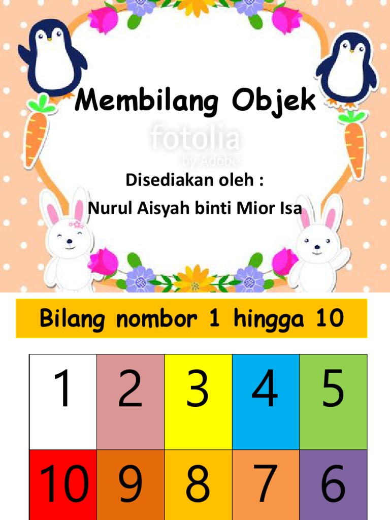 Membilang Objek 1-10 | PDF