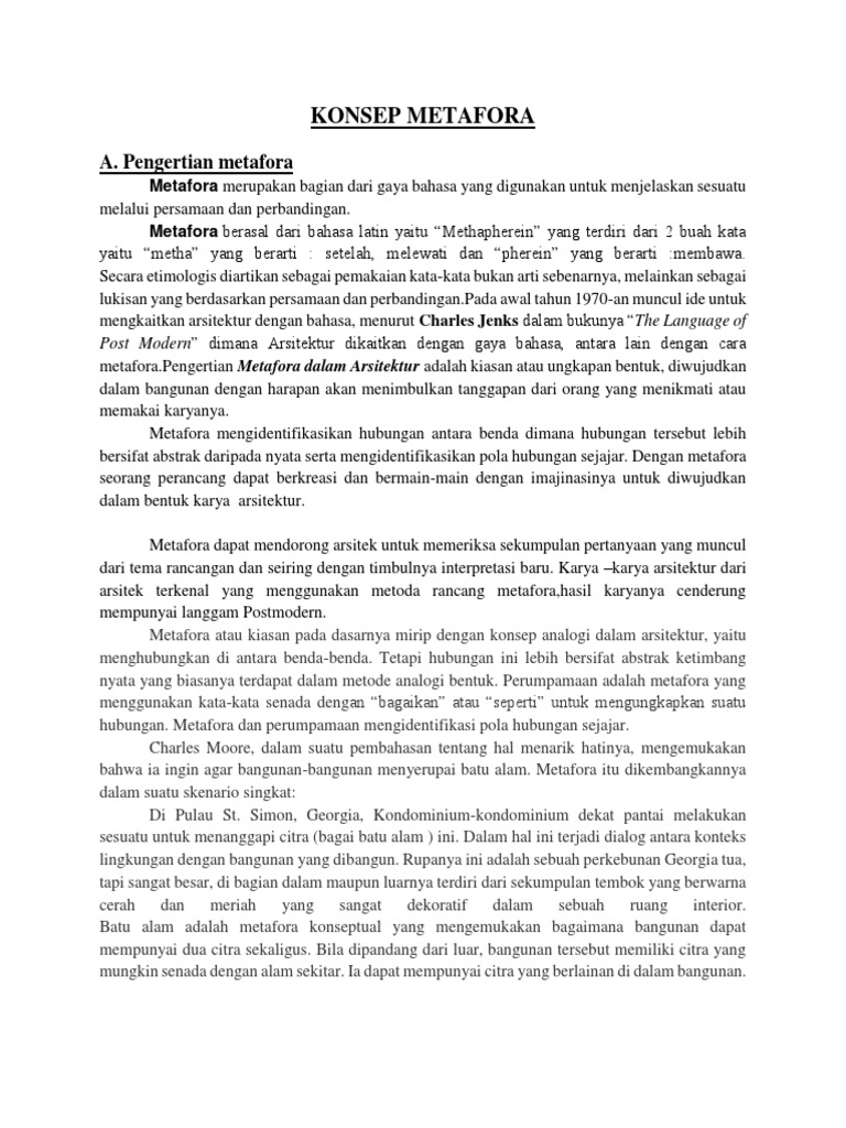 Konsep Metafora | PDF