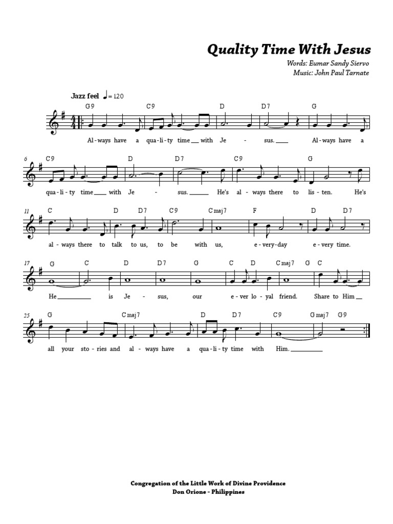 Quality Time With Jesus | PDF