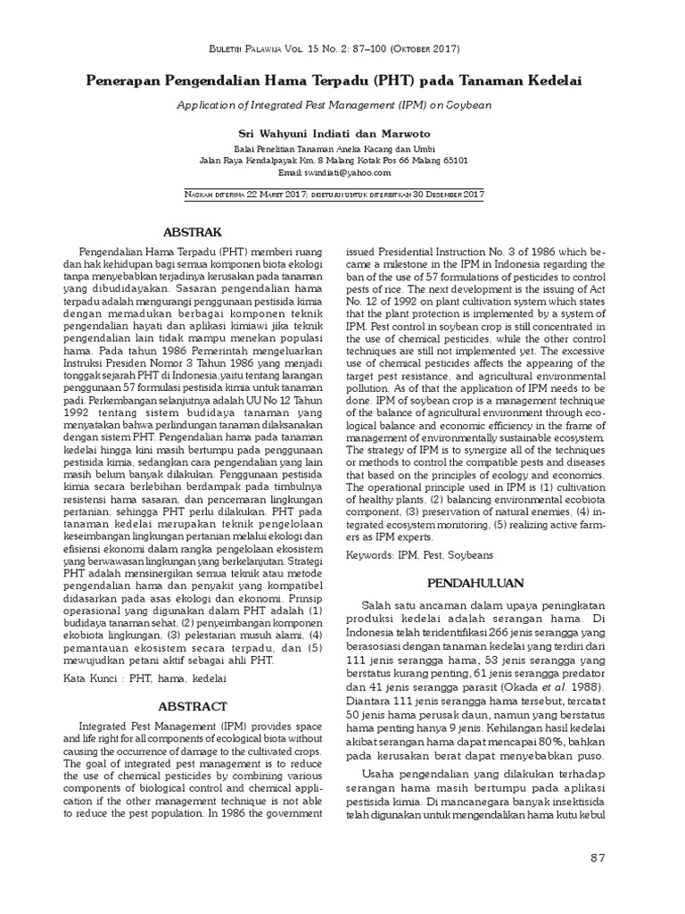 Penerapan Pengendalian Hama Terpadu PHT 9e89c1b9 PDF | PDF