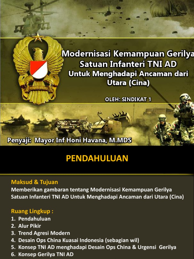 Modernisasi Gerilya TNI AD Hadapi China | PDF