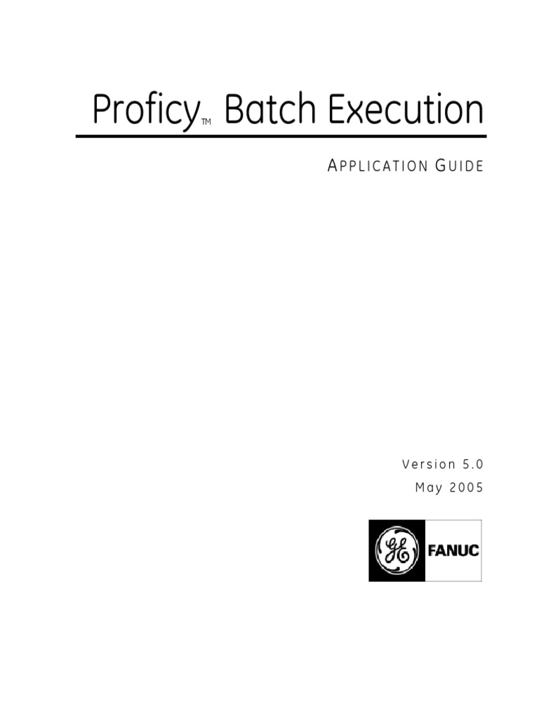 Proficy Batch PDF | PDF | Scada | Scheduling (Production Processes)