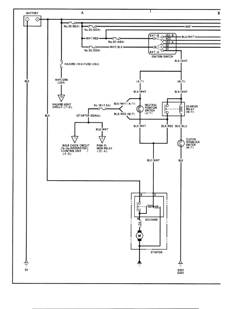 91 Integra Main Relay Schematic | PDF