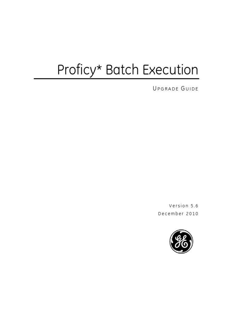 Proficy Batch Upgrate | PDF | Oracle Database | Microsoft Sql Server