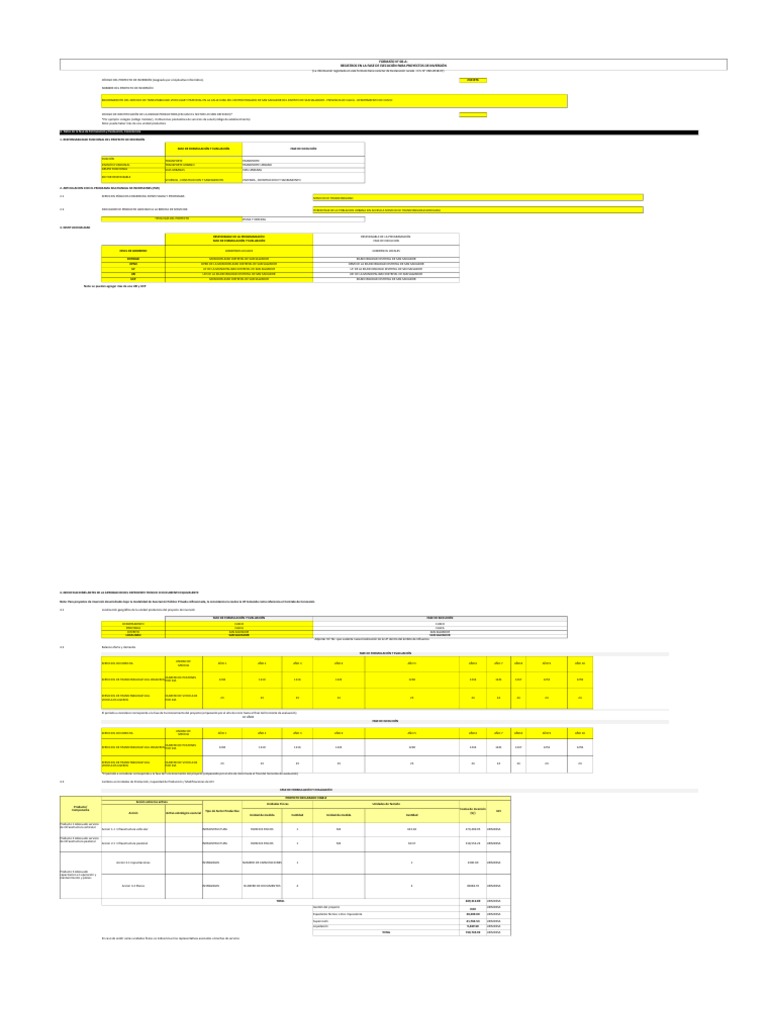 RegistroEjecucionProyectosInversion | PDF | Valor presente neto | Economias