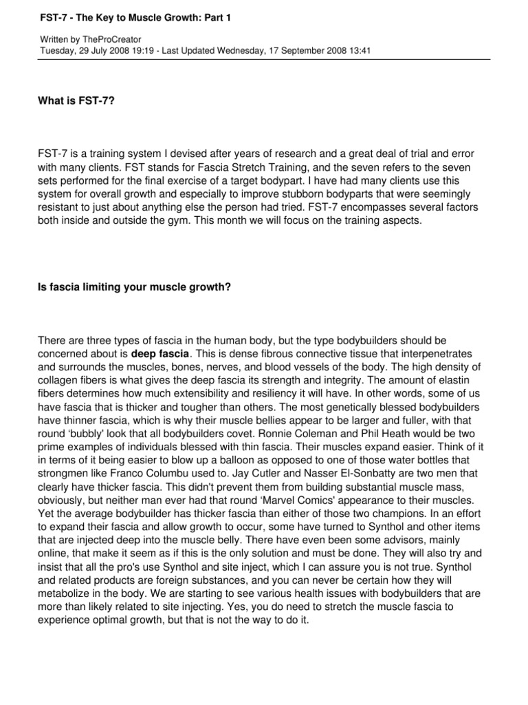 FST 7 | PDF | Carbohydrates | Muscle