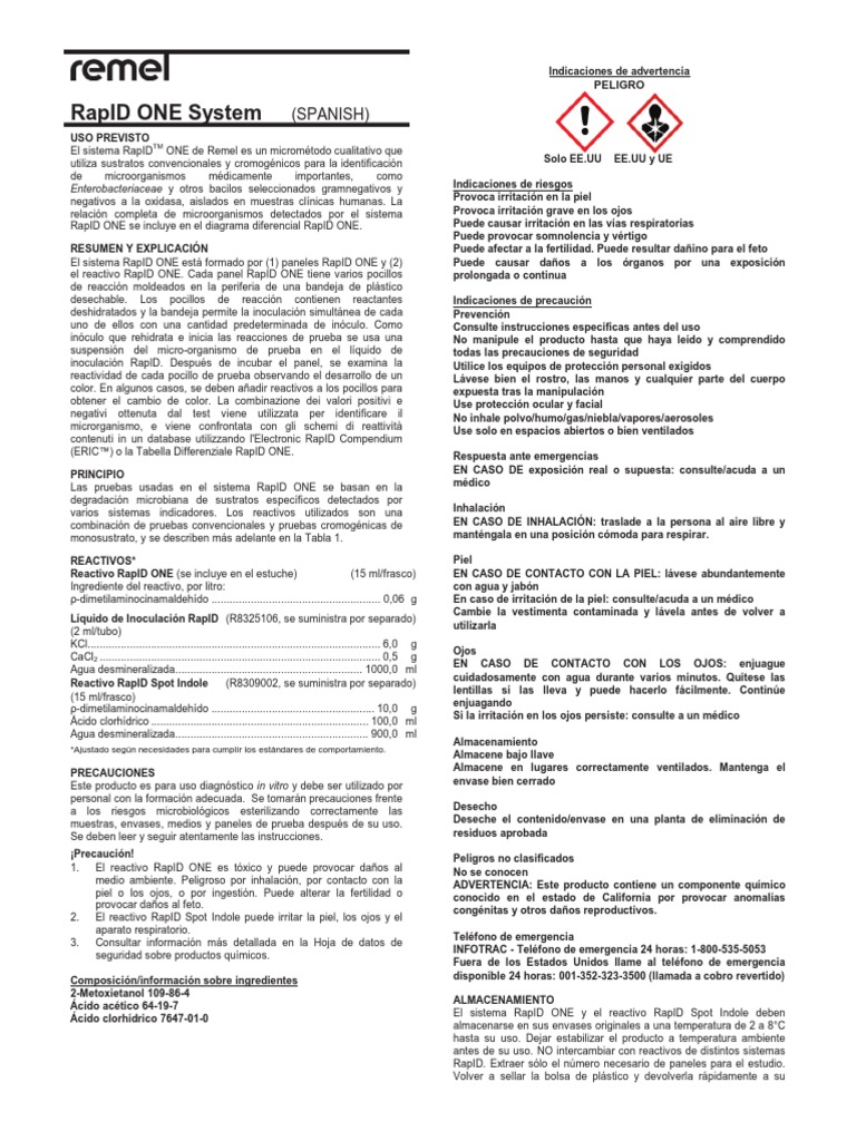 Instructivo Rapid One System Espanol | PDF | Amarillo | Color