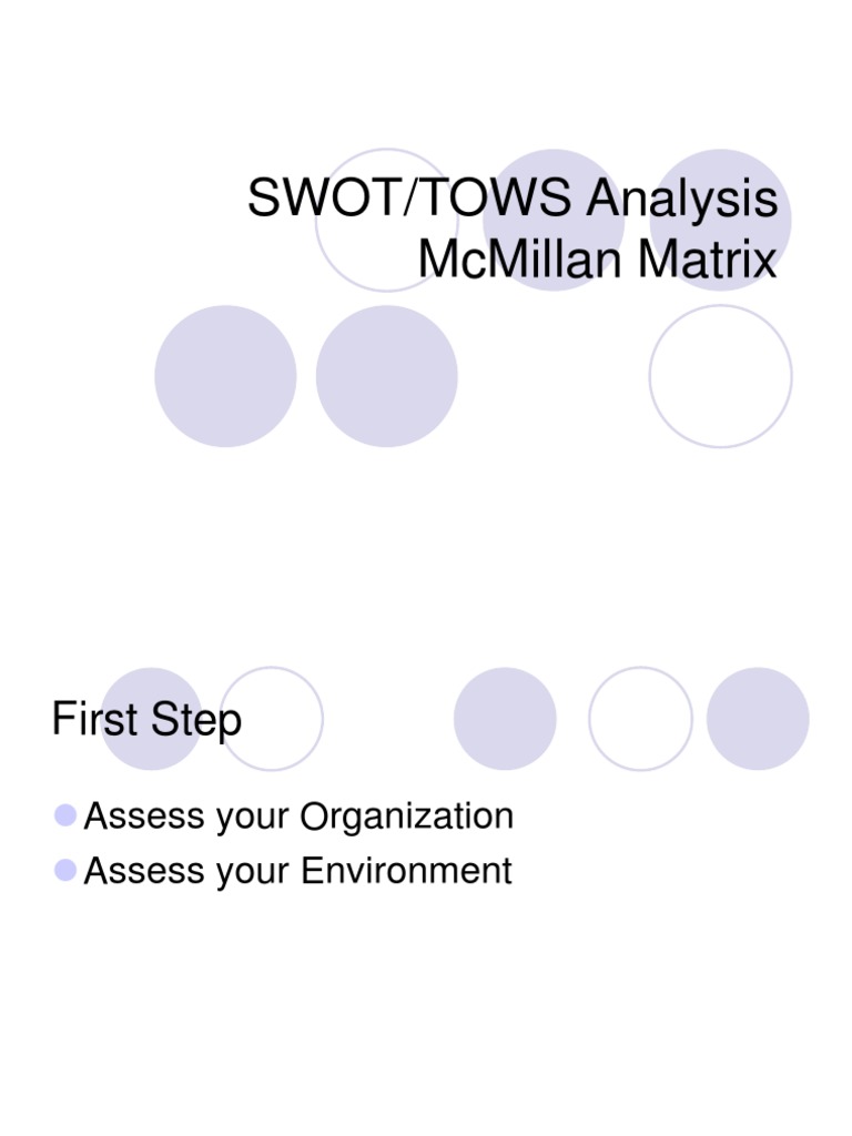 SWOT and Macmillan Matrix Overview | PDF | Swot Analysis ...