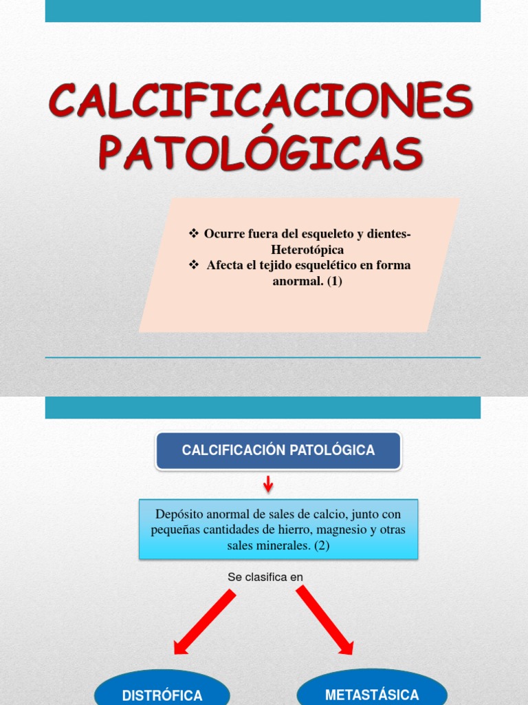 Tipos de Calcificación Patológica | PDF