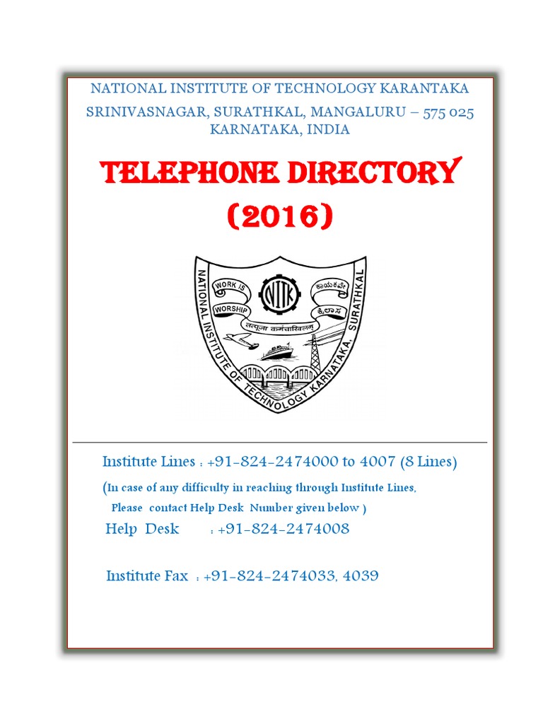 Telephone Directory (2016) | PDF | Science And Technology | Engineering